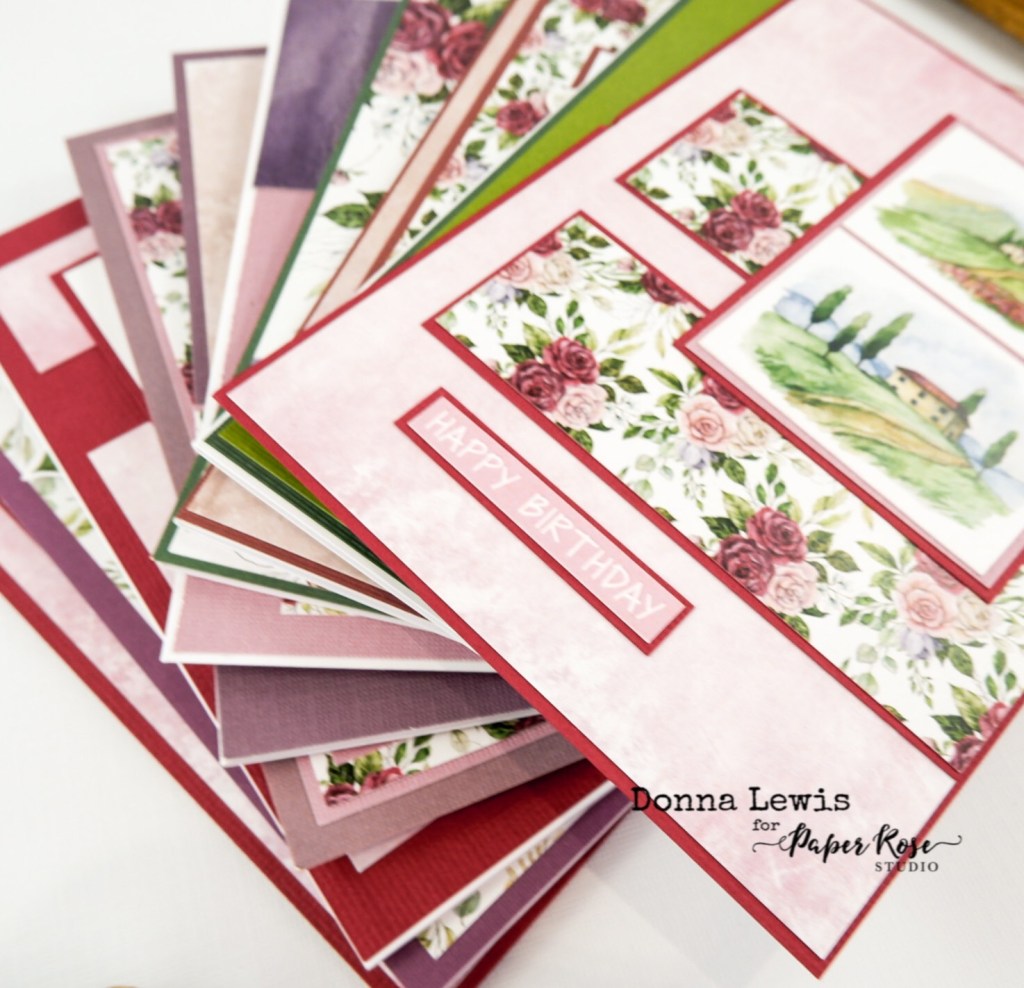 Mediterranean Summer – 27 cards from one paper pack – Donna is Playing ...