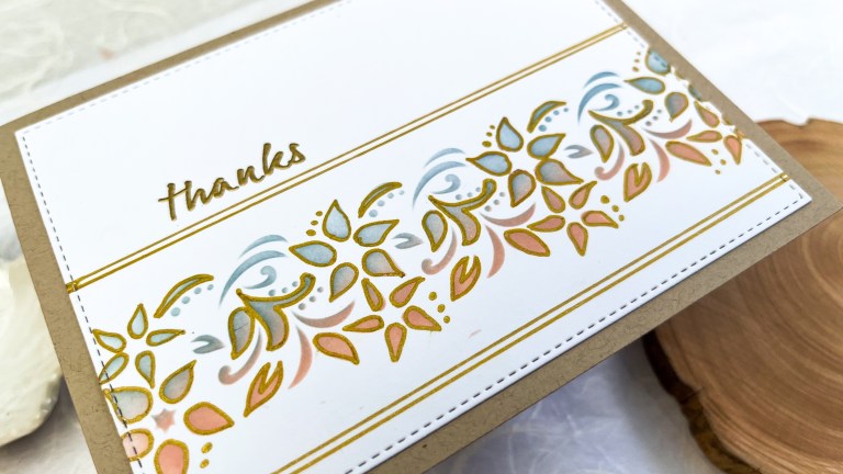 soft and elegant stencil cards – all from one stencil – Donna is ...