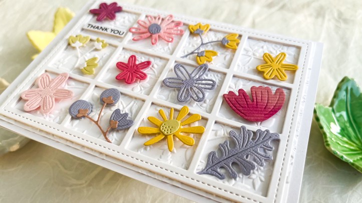 floral dies – three ways – Donna is Playing Paper